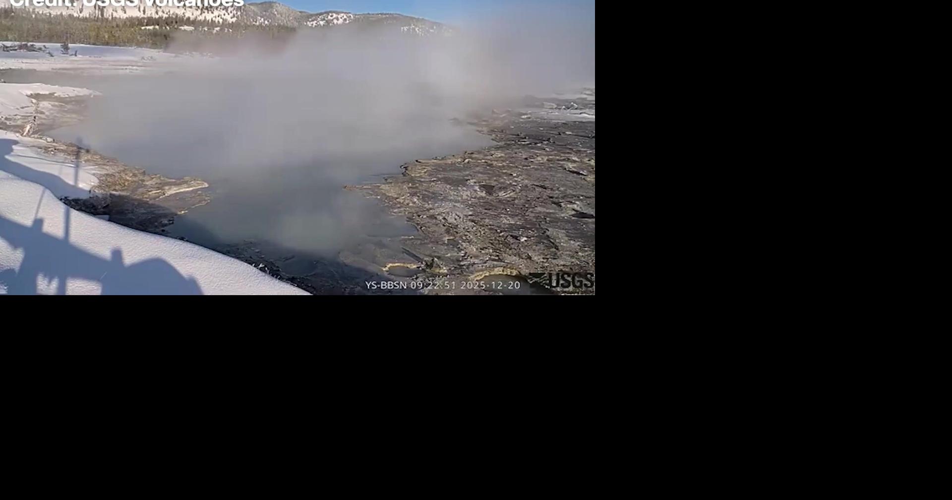 Dirty eruption caught on camera at Yellowstone's Biscuit Basin ...