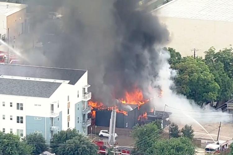 A large fire has erupted at an apartment complex in Dallas | U.S ...
