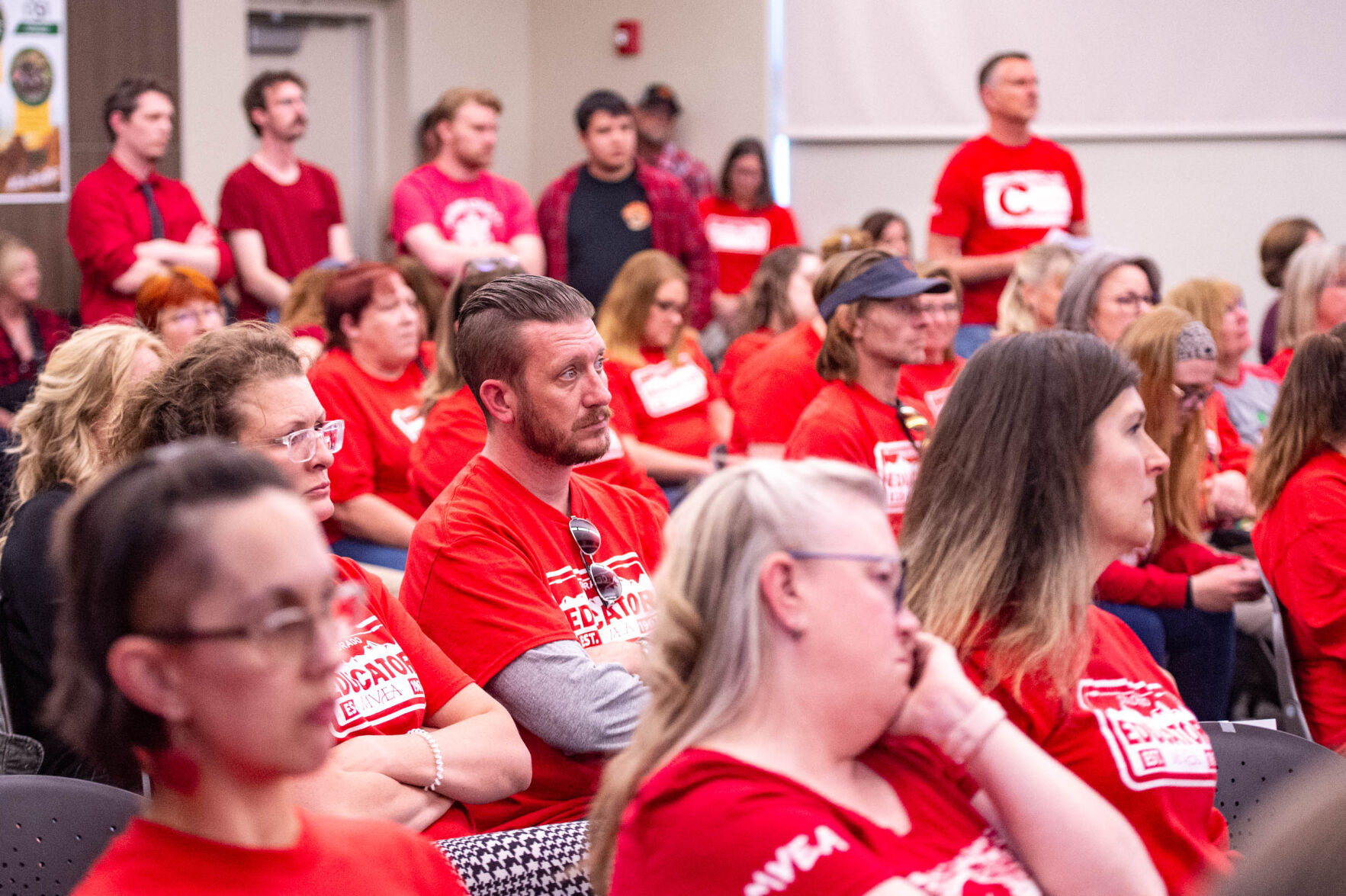 Teachers pack D51 board meeting as MVEA president's pay is set to be ...