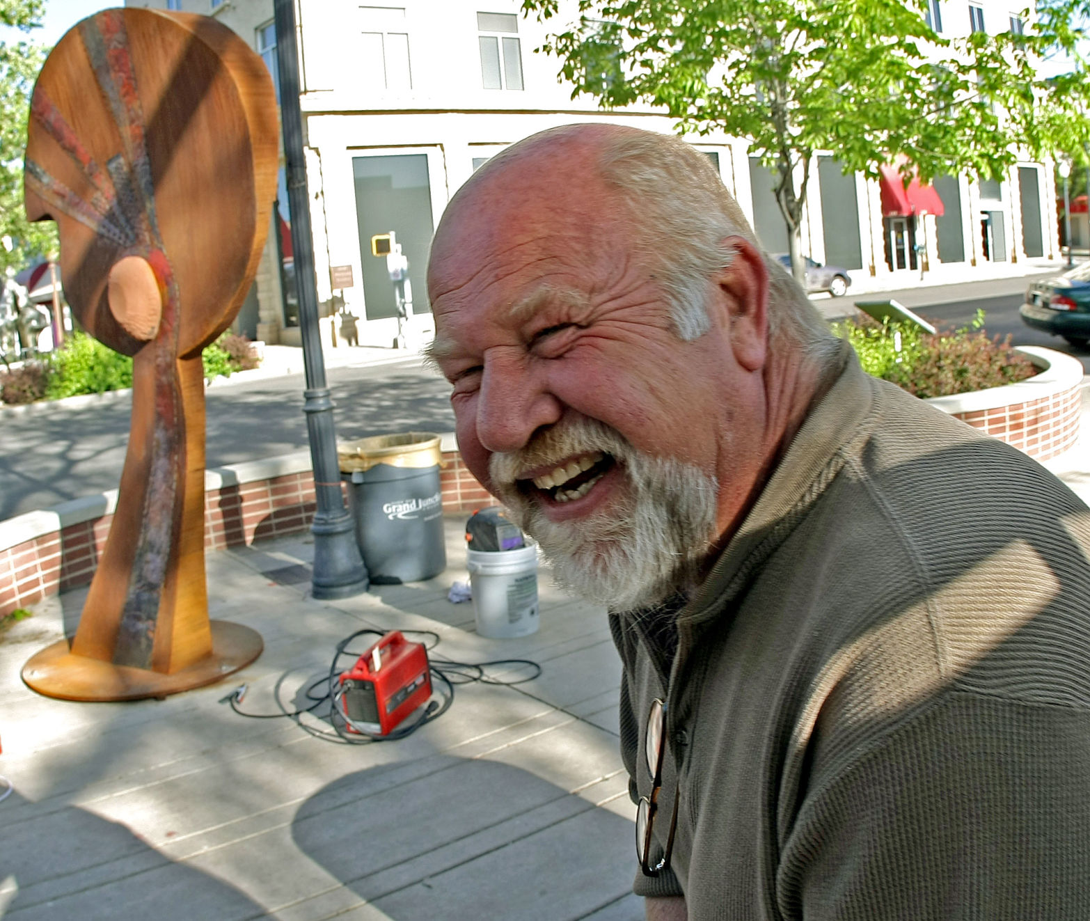Iconic chrome buffalo art piece downtown isn't going anywhere | Western ...