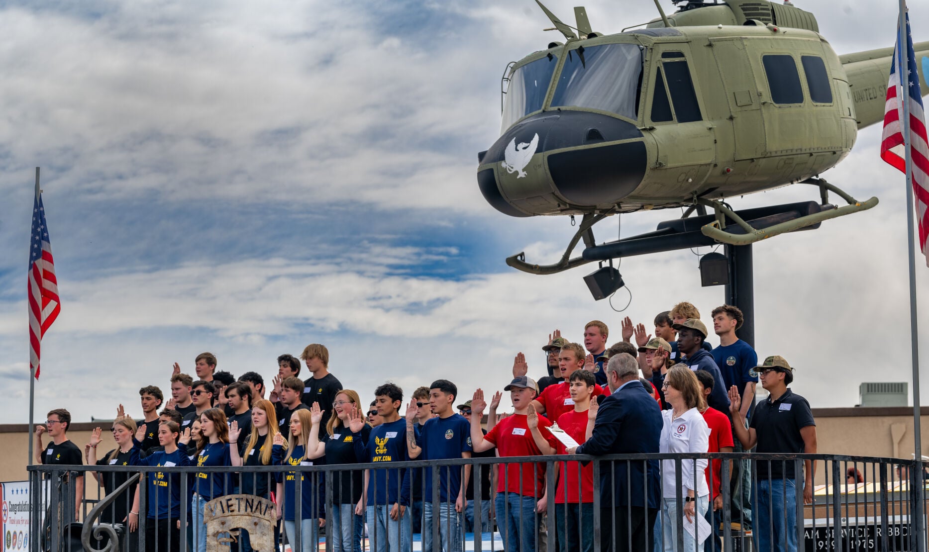 Area high school students take oath to join military ranks | Western ...