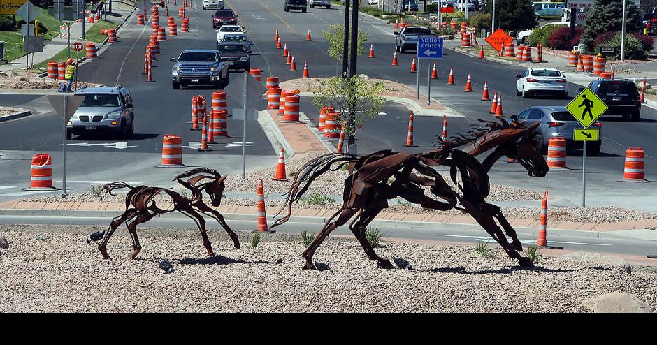 Sculptures inspired by Bookcliff wild horses installed at new ...