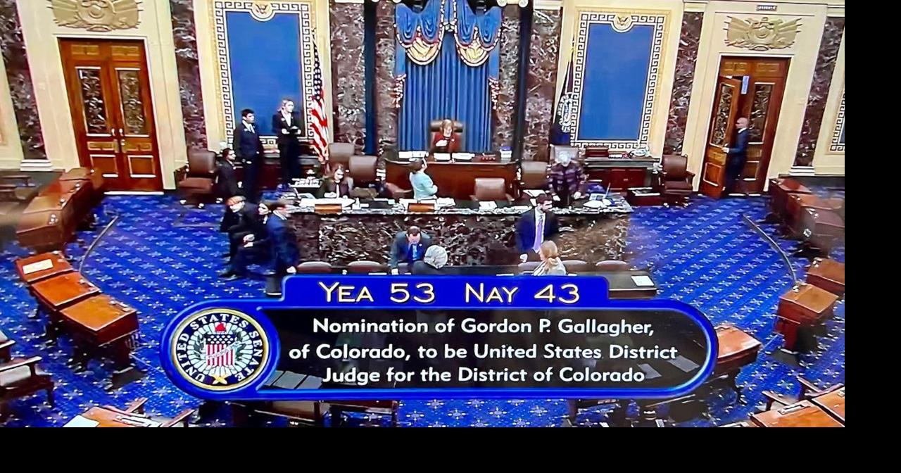Gallagher confirmed as federal judge, bringing court a West Slope ...
