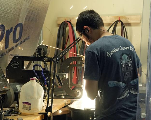 Blade maker: Lucas Gumbiner hones his craft | Western Colorado ...