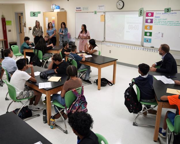 D51 leaders connect to students with Back to School Bus Tour | Western ...