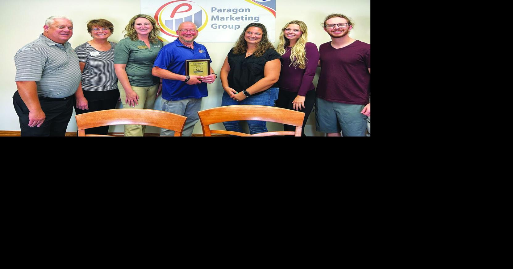 Paragon Marketing Group gets plaque for successful launch | Waukesha Co ...
