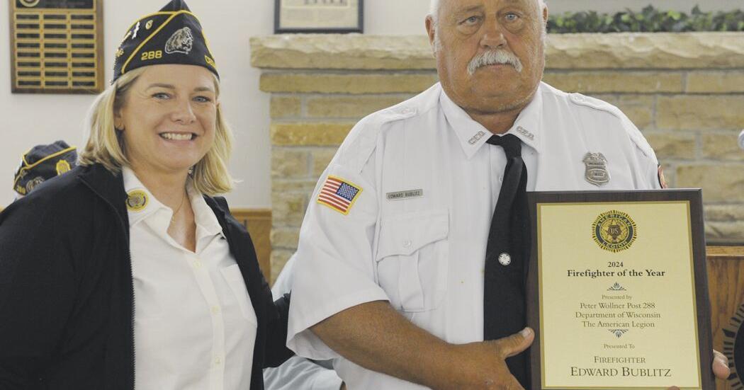 Cedarburg Legion recognizes fire department members | Ozaukee Co. News ...