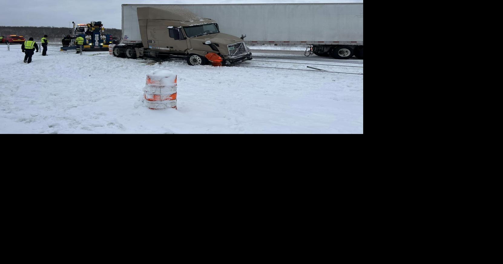 Semi jackknifes during snowstorm | Washington Co. News | gmtoday.com