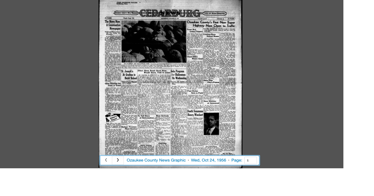 News Graphic issues from 1883 digitized at Cedarburg library | Ozaukee ...