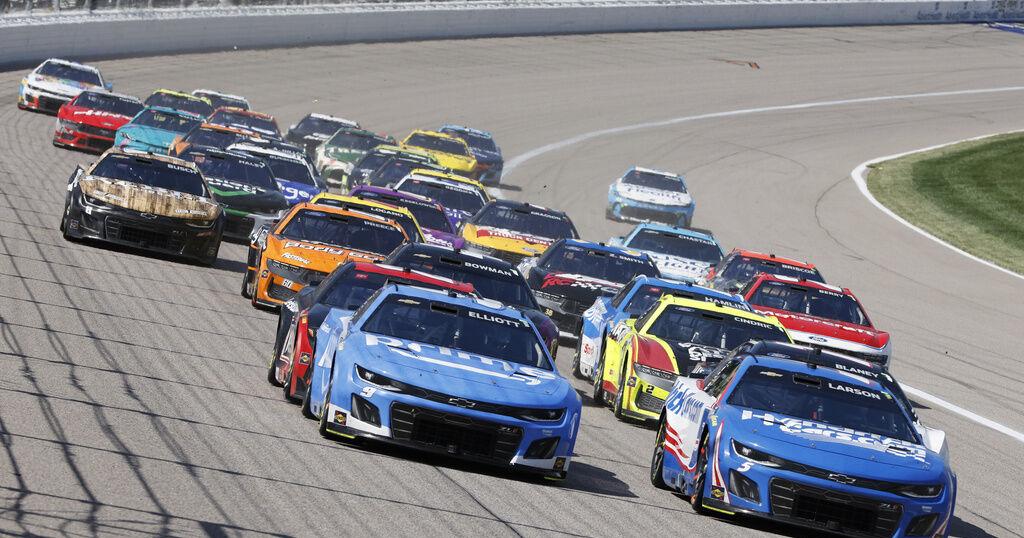 Kyle Larson wins again at Kansas, dominating for his 3rd NASCAR Cup ...