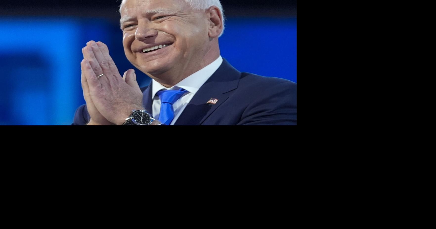 Walz introduces himself to nation: VP nominee, former President Bill ...