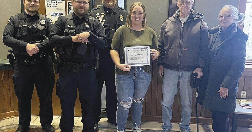 Cedarburg woman given Good Samaritan award | Ozaukee Co. News | gmtoday.com