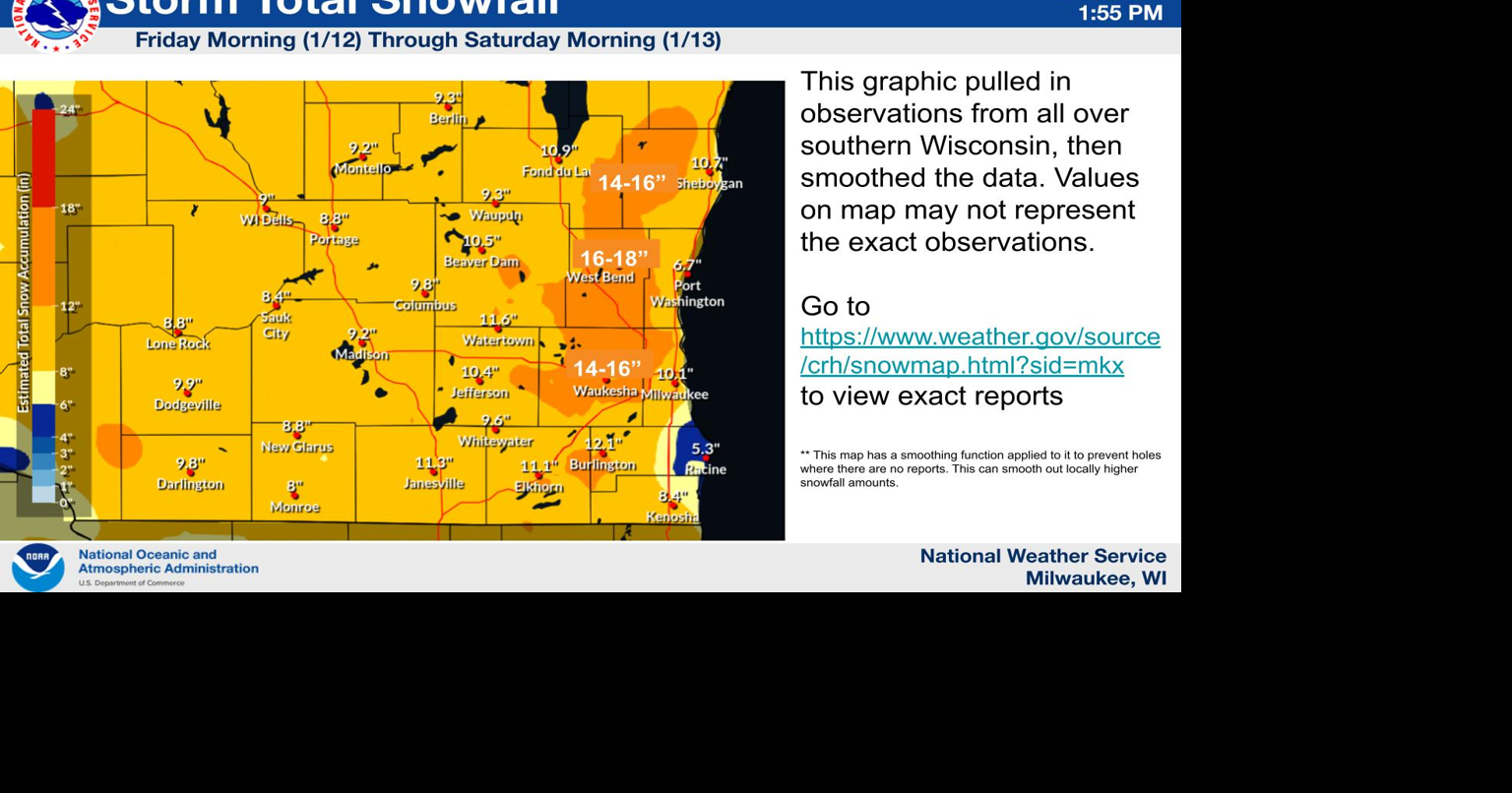 Saturday evening weather update and estimated snow totals | Local News ...