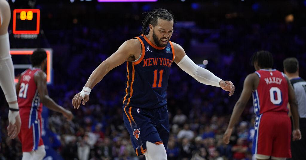 Knicks take a 3-1 series lead over the 76ers behind Brunson's 47 points ...