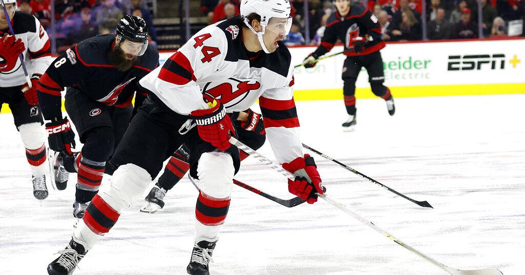 Mercer scores twice, Devils top Hurricanes in Metro matchup | Sports ...