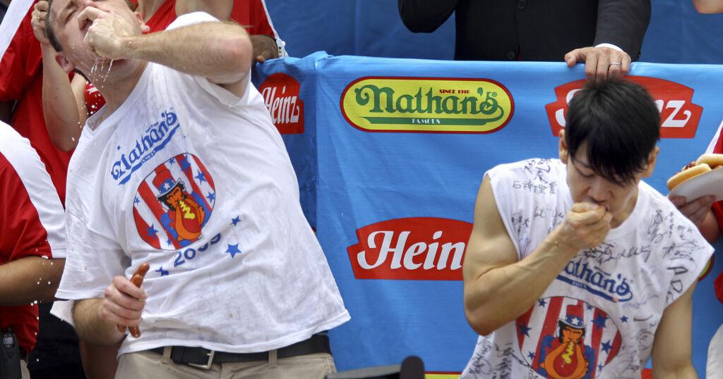 Hot dog-eating champs Joey Chestnut and Takeru Kobayashi will go head-to head in a Netflix ...