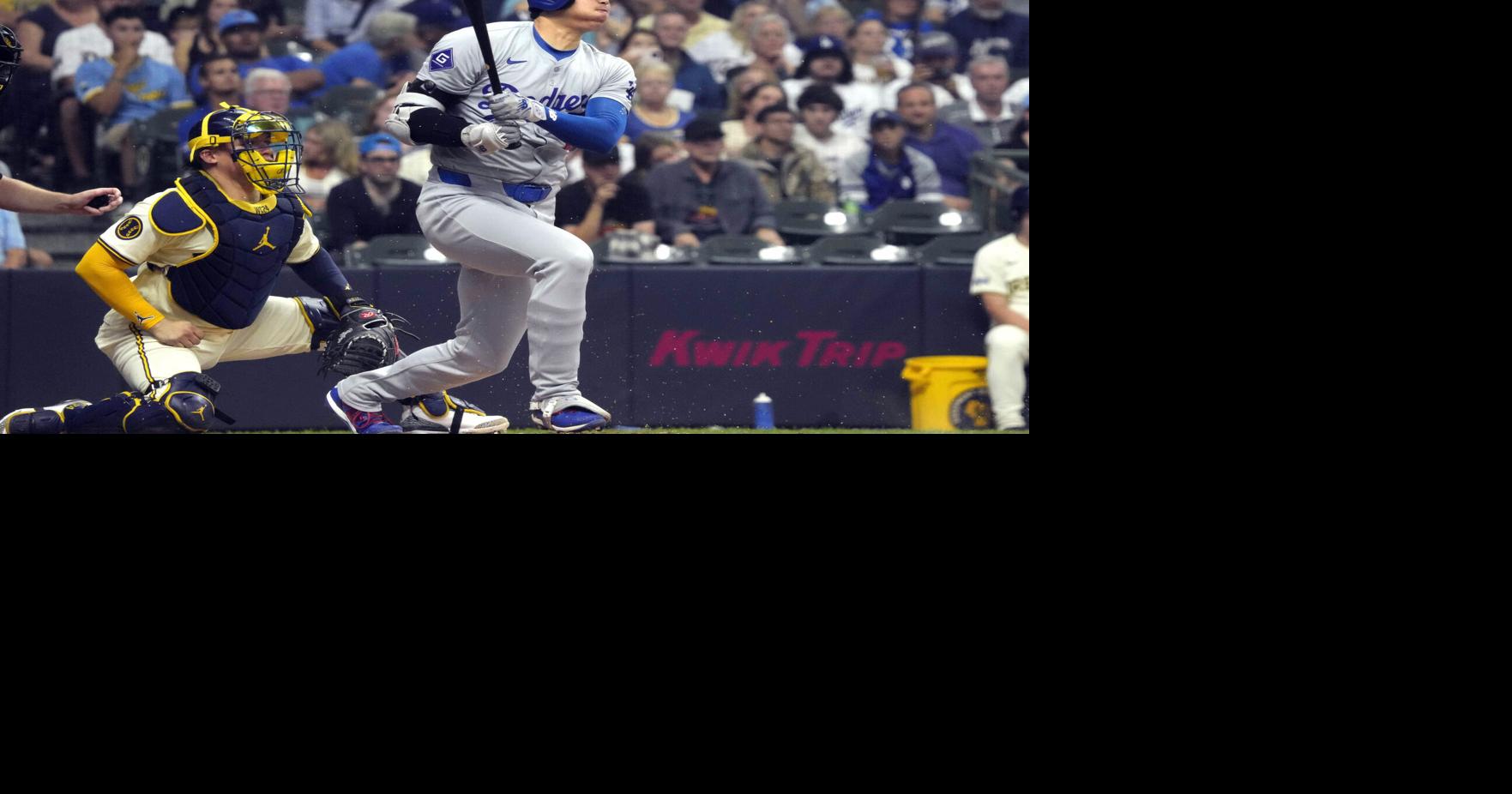 Brewers rally in 8th to beat Dodgers 6-4 and earn a series split in ...