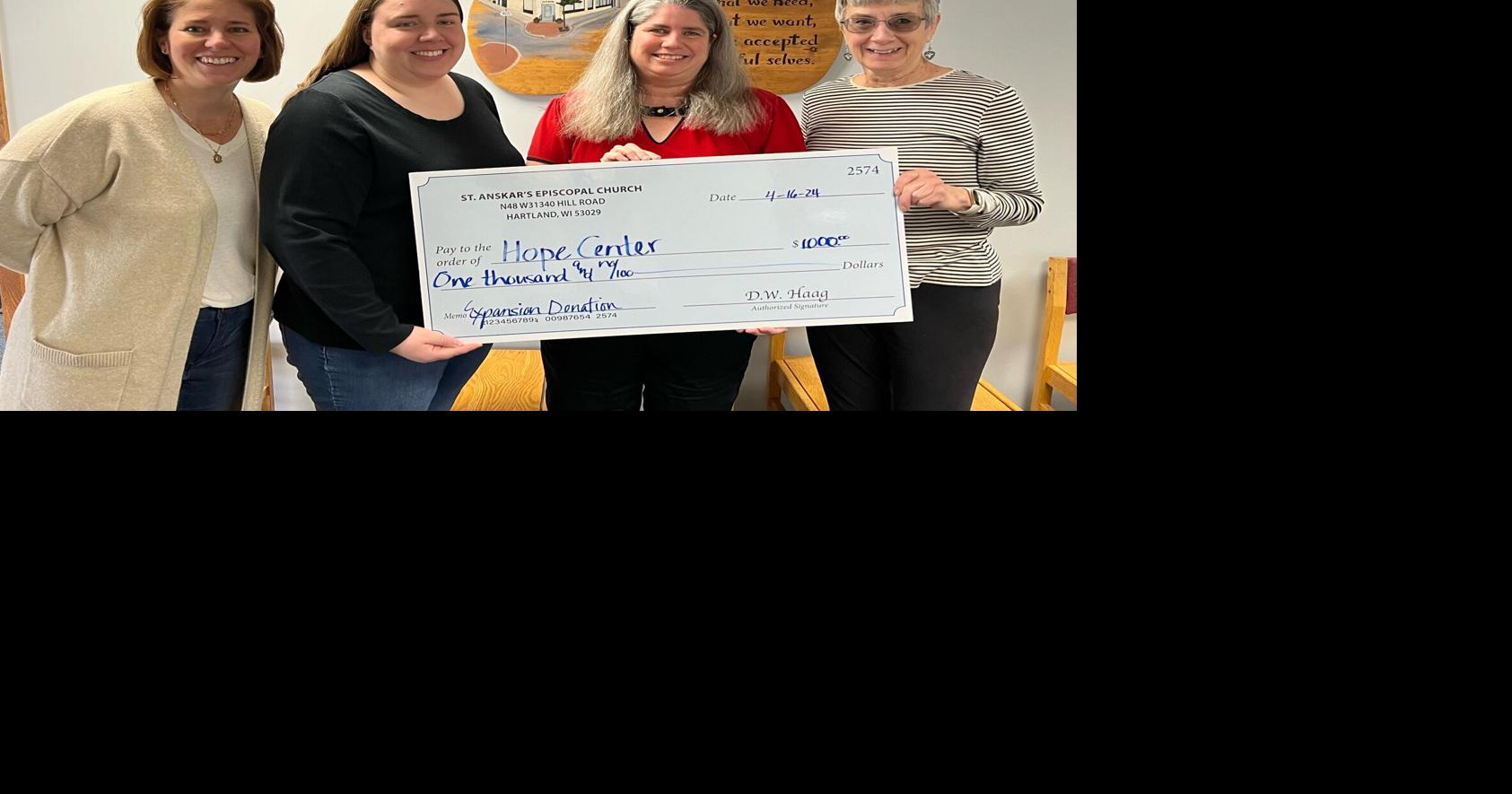 St. Anskar’s donated to Hope Center | Waukesha Co. News | gmtoday.com