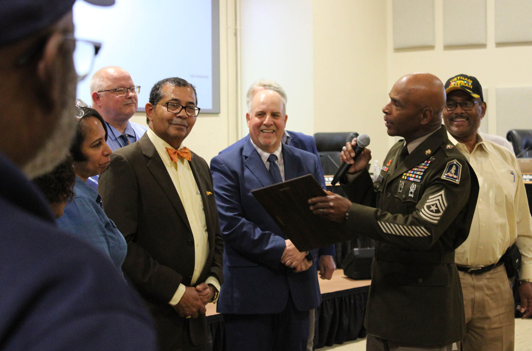 Man honored on retirement from in Army National Guard