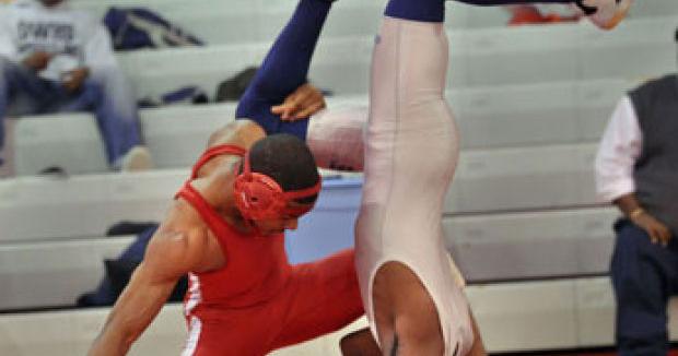 Tunstall wrestling splits final home tri-meet