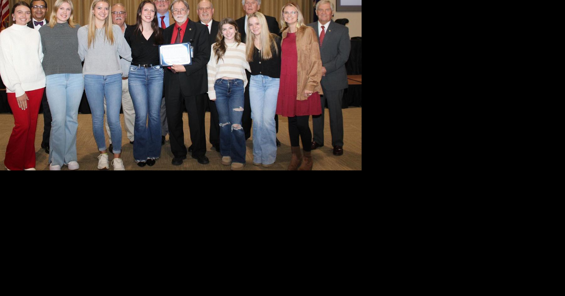 Tunstall High School volleyball team honored by board