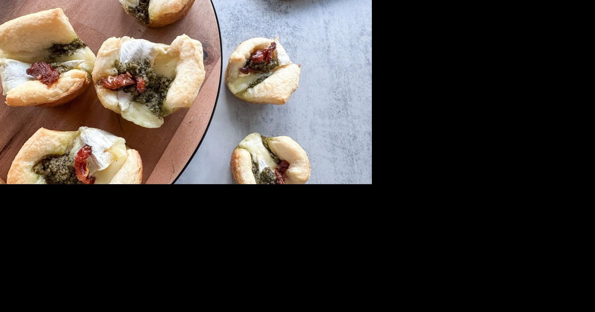 Snack-Worthy Pesto Brie Bites Recipe