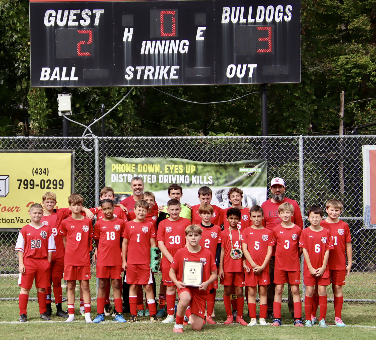 Westover middle school boys soccer team makes history