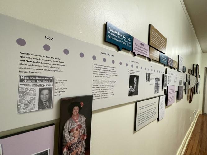 Camilla Williams exhibit displayed at museum