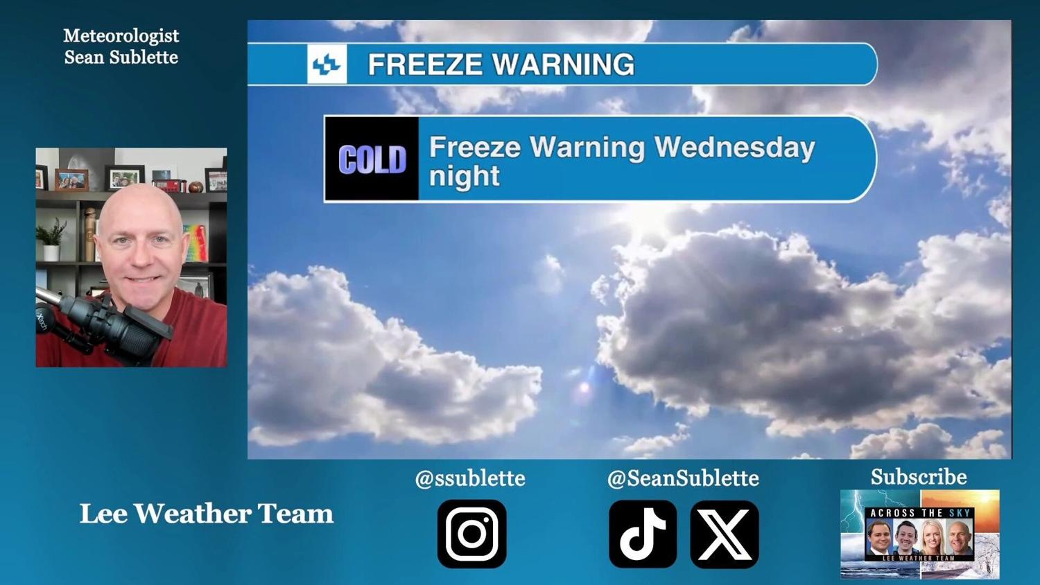 Killing freeze ahead Wednesday night in Virginia