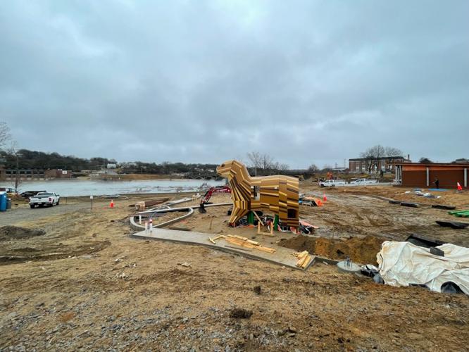 Danville's Riverfront Park construction on schedule