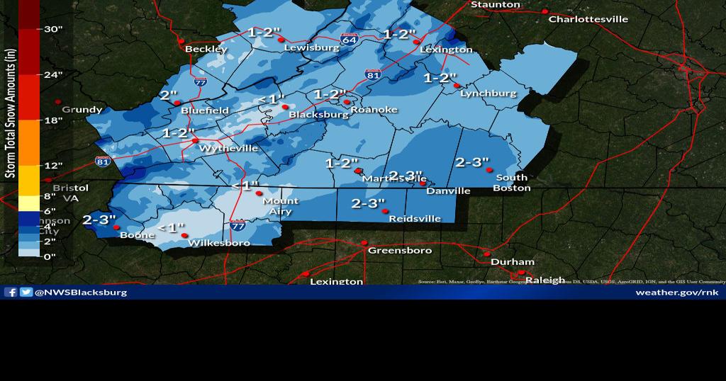 Dan River Region preps for up to 3 inches of snow, gusty winds, bitter ...