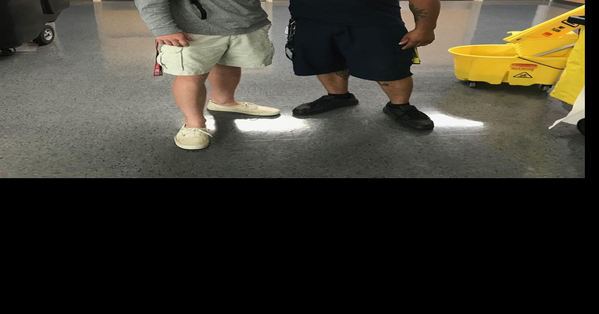 A high school student surprised his school's janitor with a pair of ...