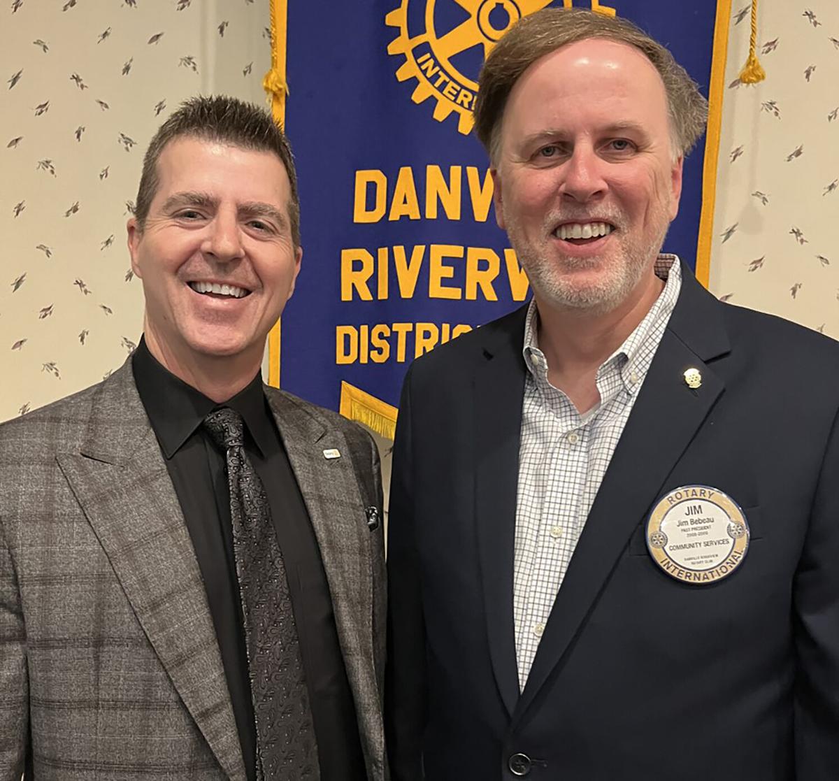 Steve Heatherly inducted into Riverview Rotary Club