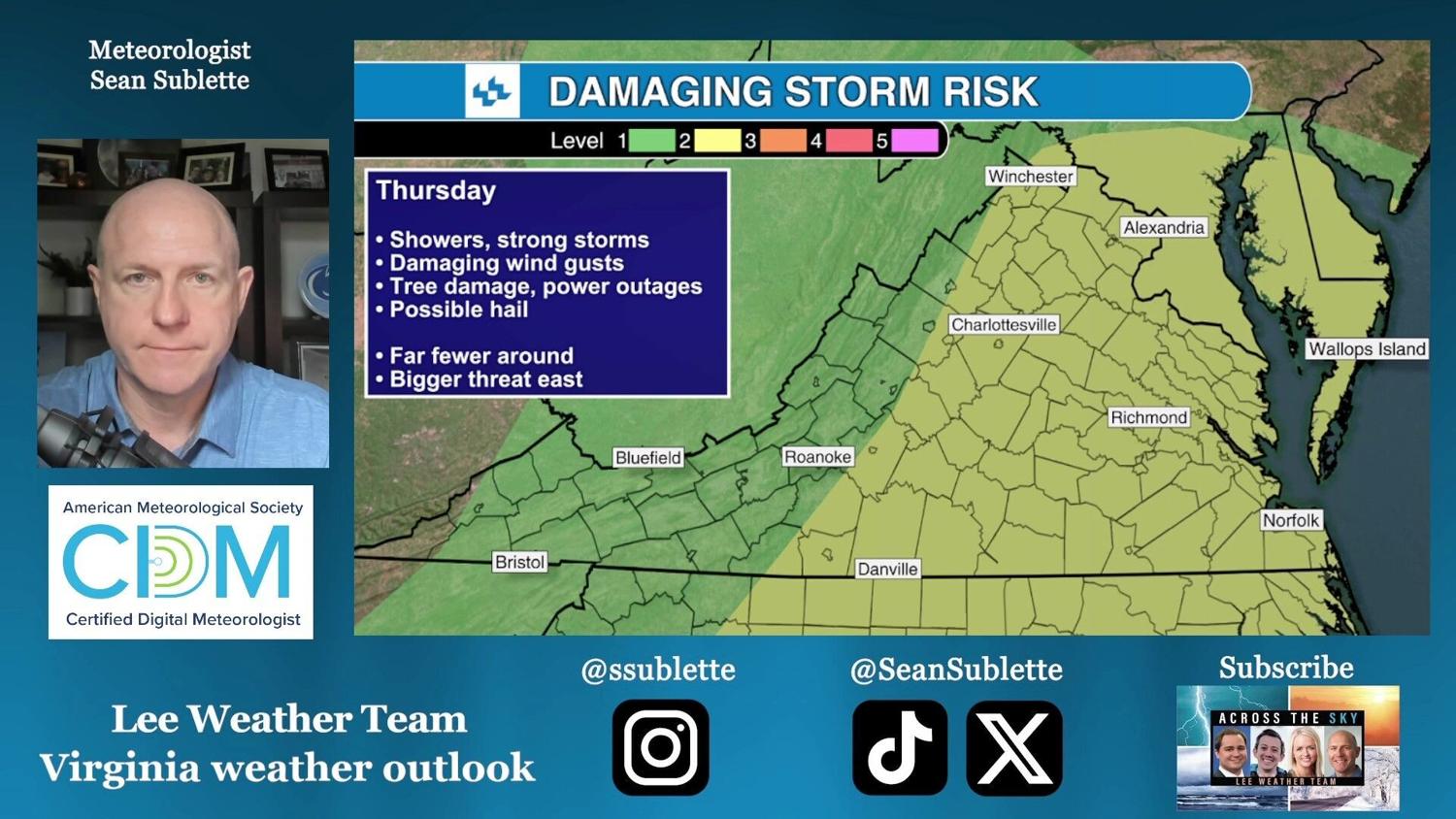 Severe storms threaten Virginia: Here's when to expect them