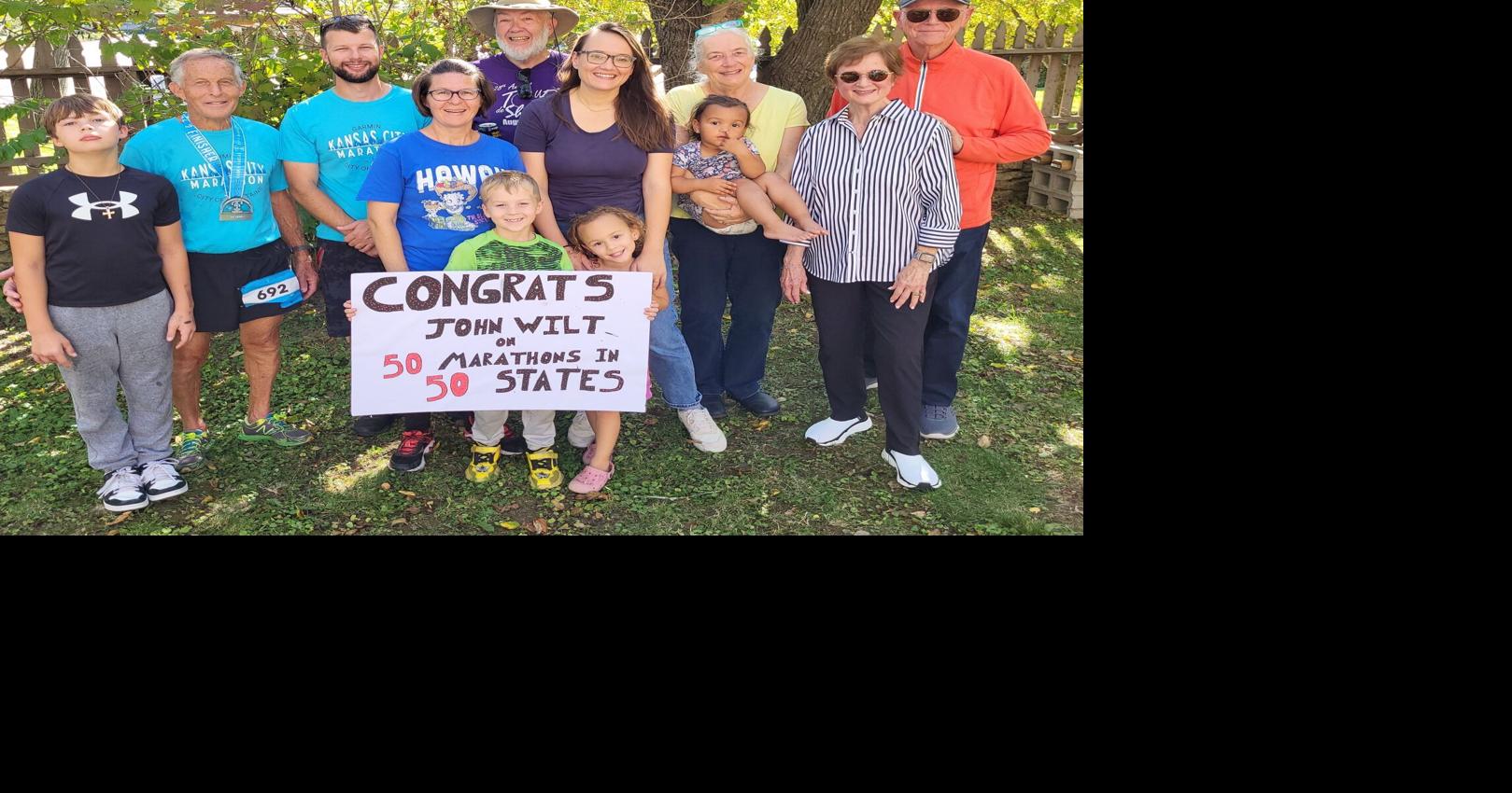 John Wilt completes mission to run in all 50 states