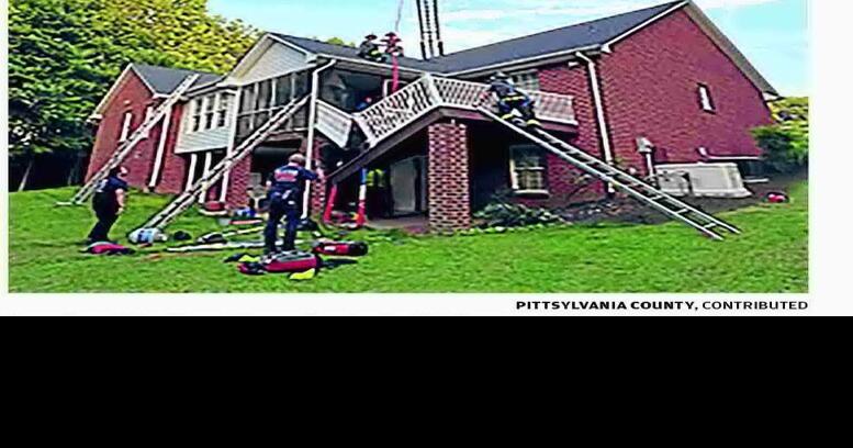 Crews rescue Blairs woman trapped after deck collapses