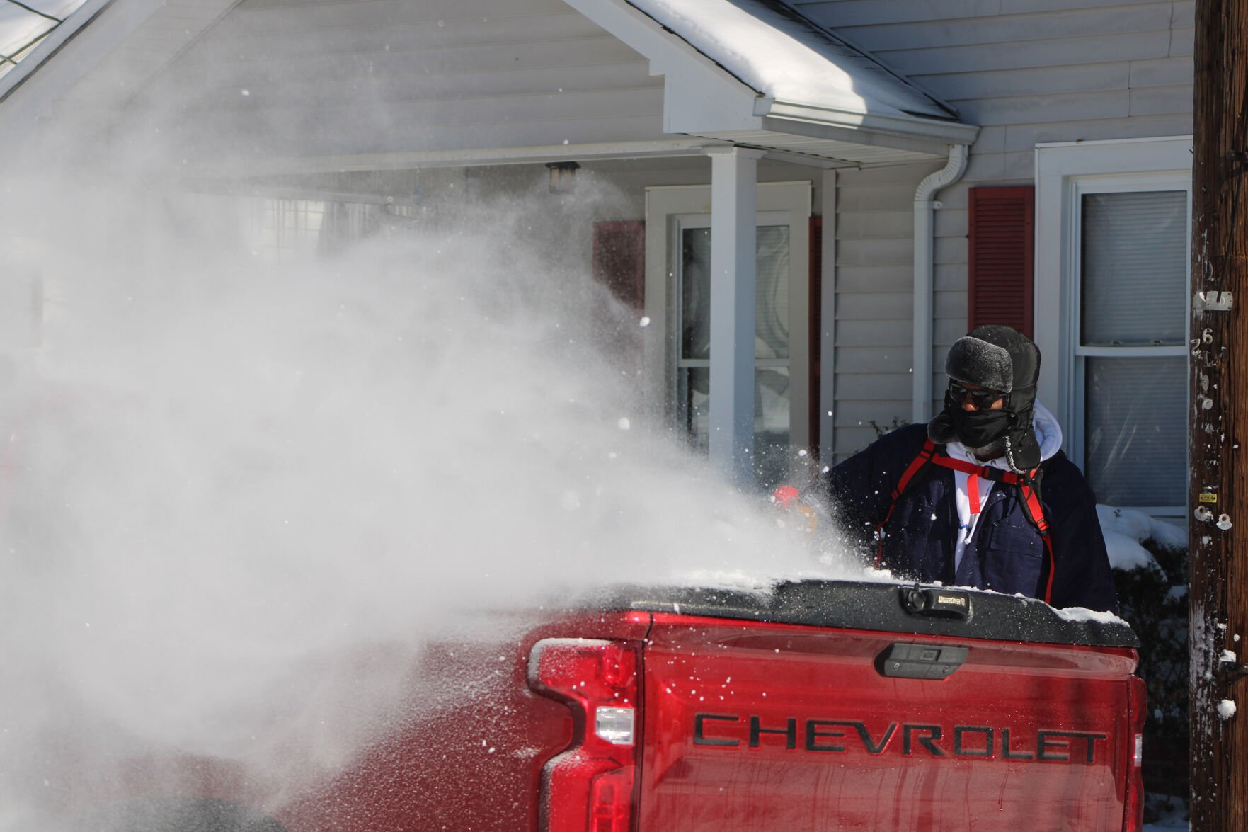 Danville residents and crews slice path out of snow