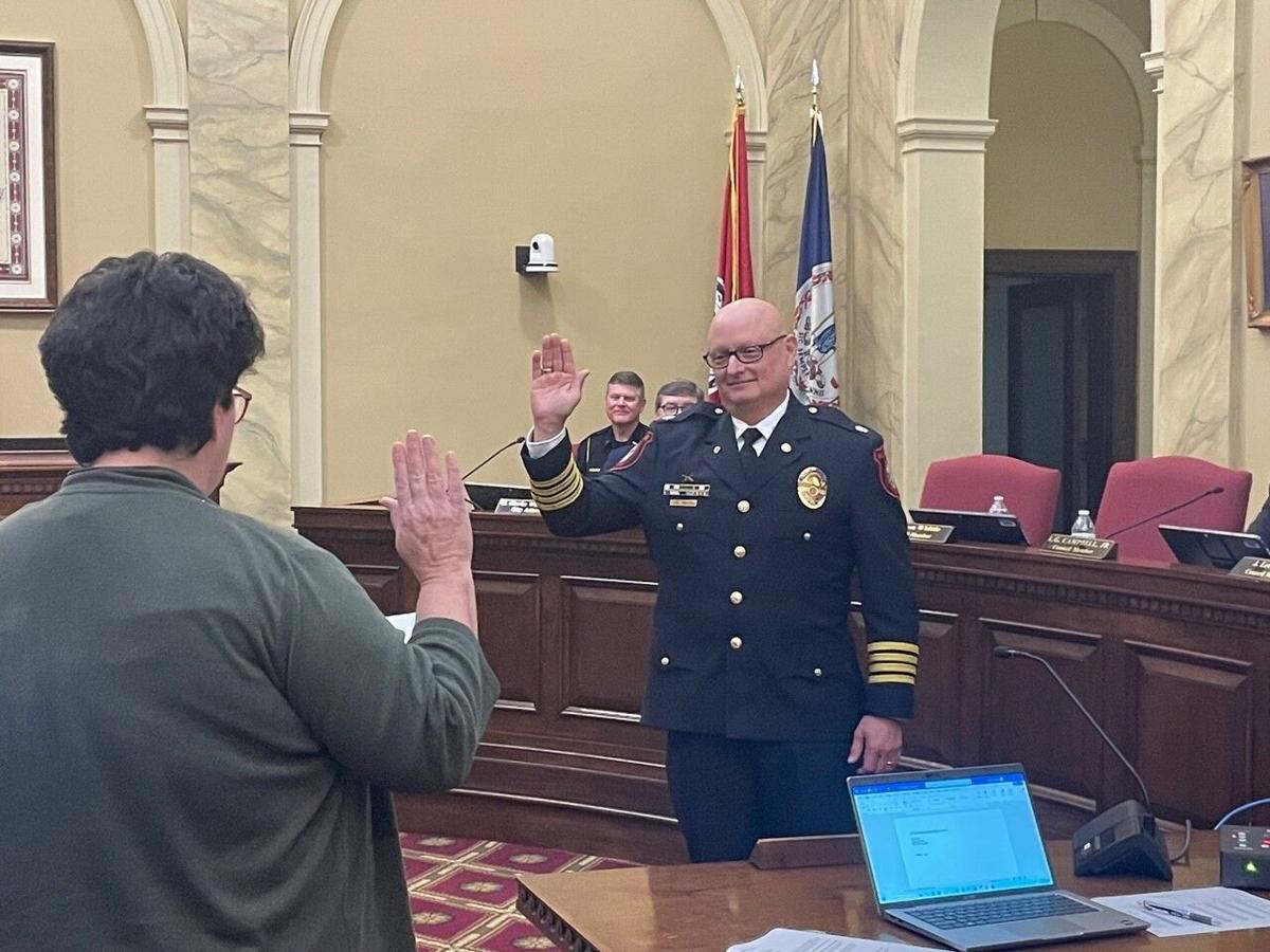 Chris Wiles sworn in as police chief in Danville