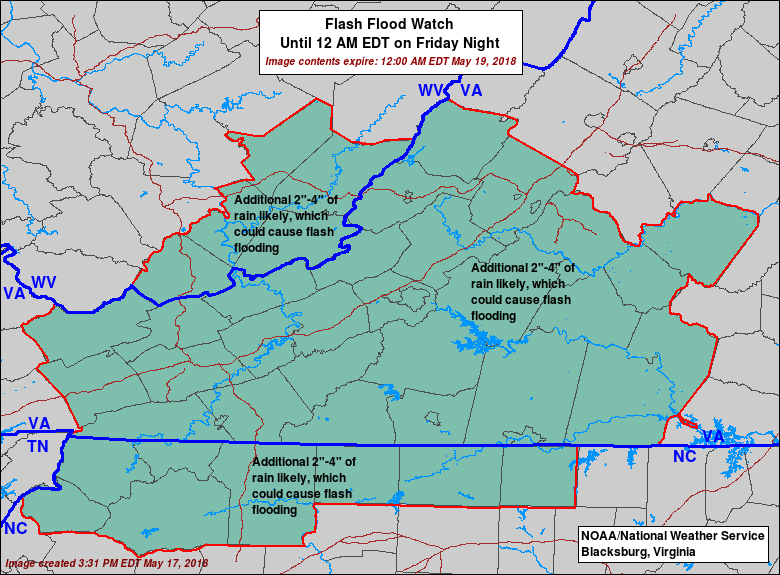 UPDATE: Flash flood warning issued as heavy rains drench region
