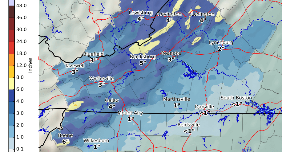 System could bring 1 to 3 inches of snow for Dan River Region