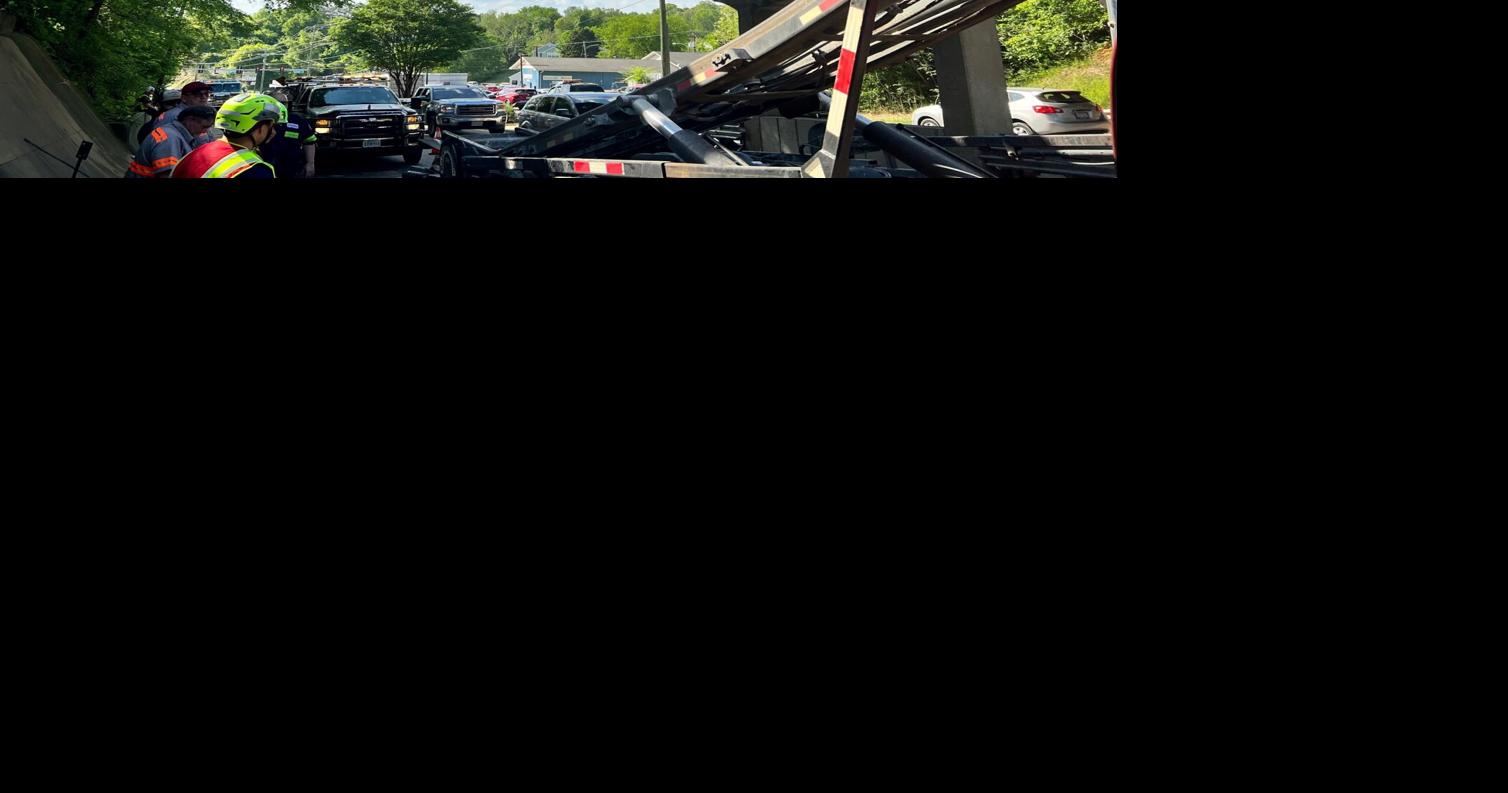 Truck hits bridge on Riverside Drive in Danville, causing lane closure