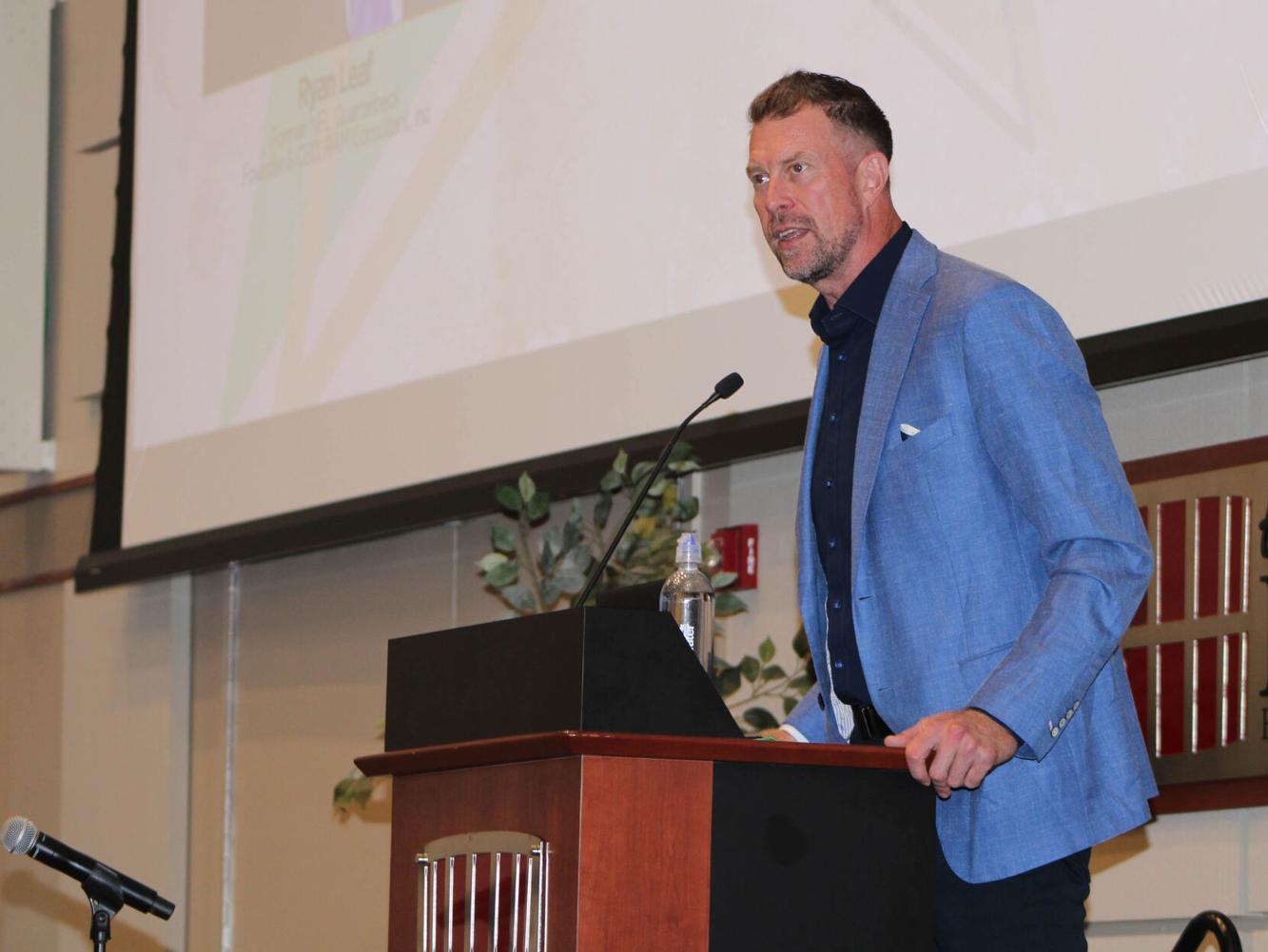 Ryan Leaf shares story of downfall, recovery in Danville
