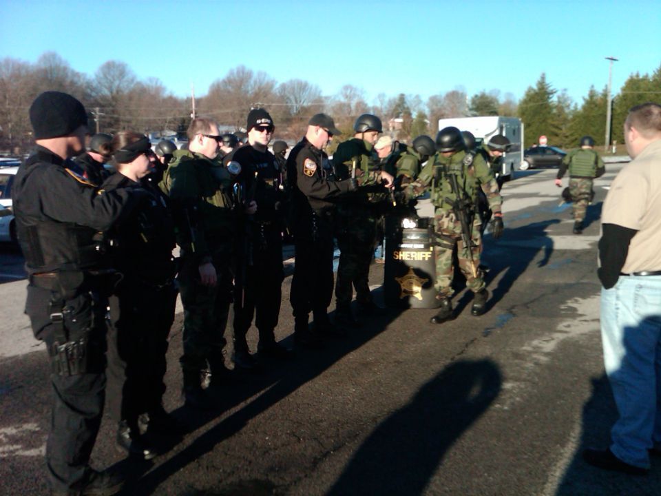 Officers participate in school safety SWAT exercise