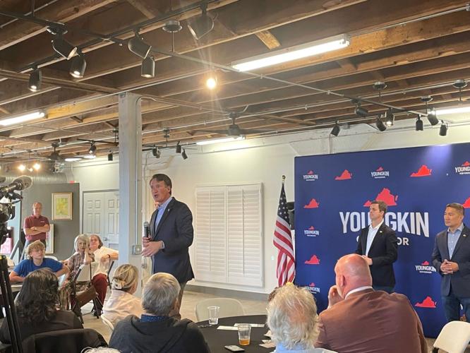Youngkin stumps for Cao, McGuire in Chatham