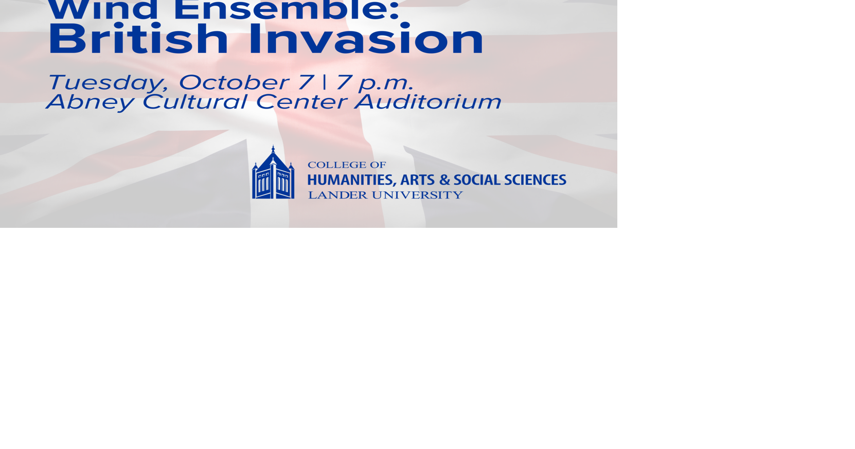 Lander Wind Ensemble to Perform 'British Invasion' | News | golaurens.com