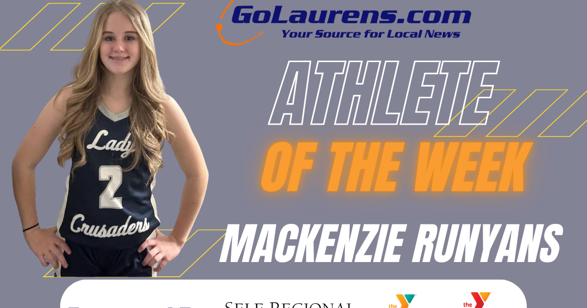 GoLaurens.com Athlete of Week: Mackenzie Runyans | Sports | golaurens.com