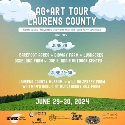 Laurens County Ag+Art Tour kicks off Saturday | News | golaurens.com