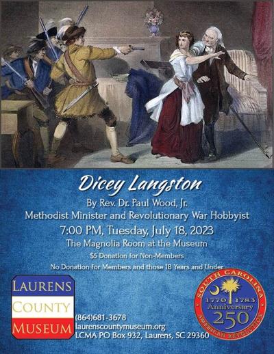 Laurens County Museum hosting lecture on Revolutionary War heroine ...