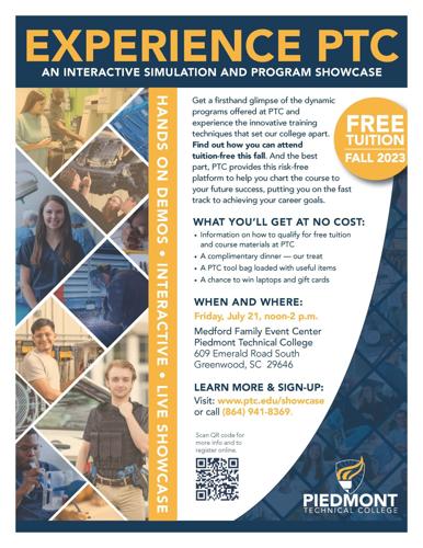 Piedmont Tech hosting free, interactive 'Experience PTC' event | News ...