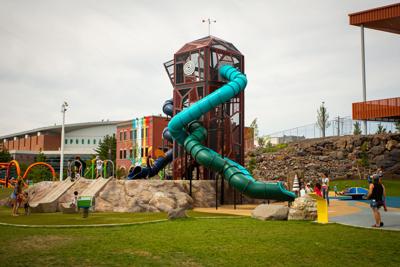 New North Bank play area installments liven up Riverfront Park | Arts ...